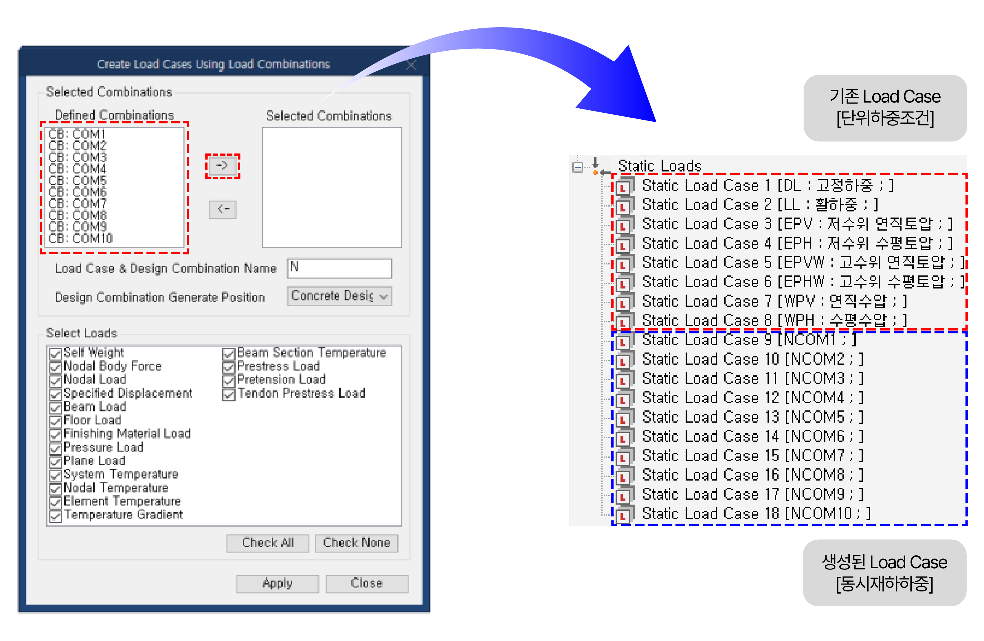 midas Civil의 1D Frame 요소를 활용한 암거 모델링 시 주의사항